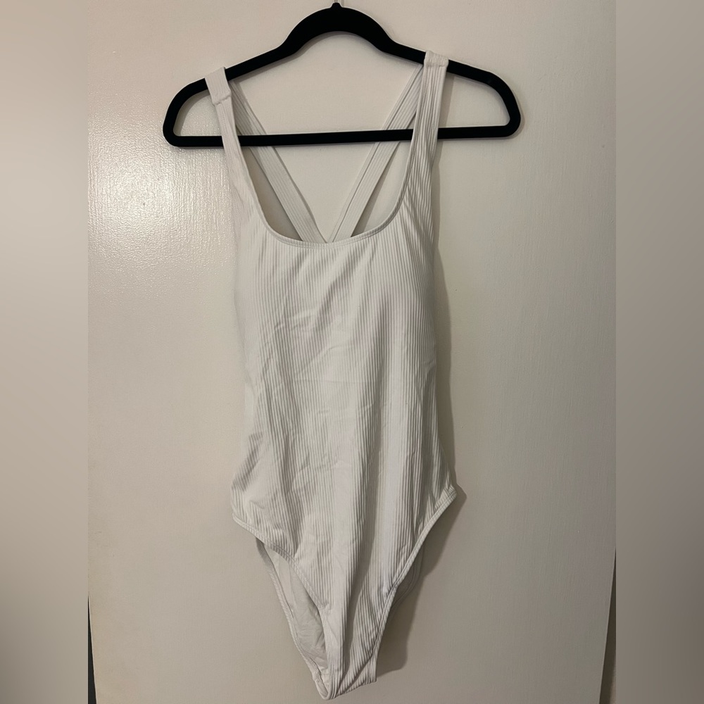 Nwot Andie Swim White One Piece Gem